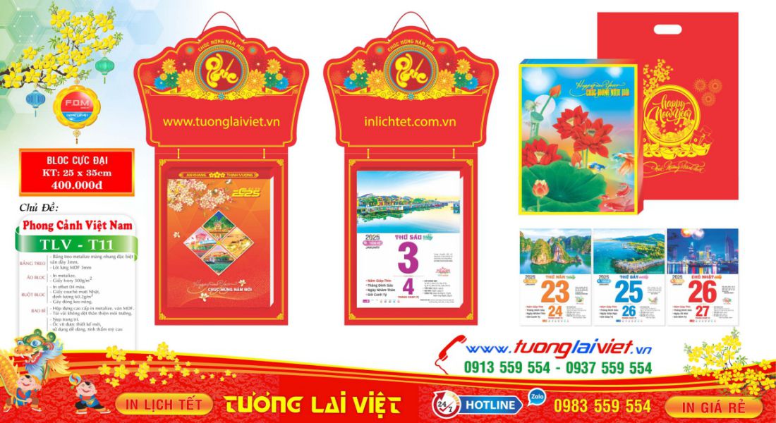 Giới Thiệu Lịch Tết 2026 » Lịch Bloc Khổ Đại ☝️