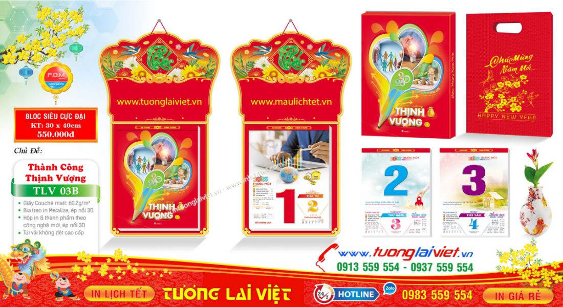 In Lịch Tết ở đâu giá rẻ? » Lịch Bloc Khổ Đại ☝️